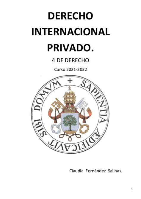 Derecho Internacional Privado Tema 1pdf