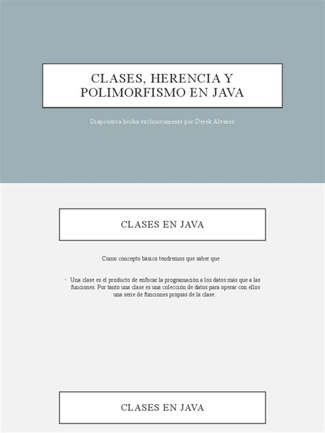 clases herencia y polimorfismo en java pdf herencia programación