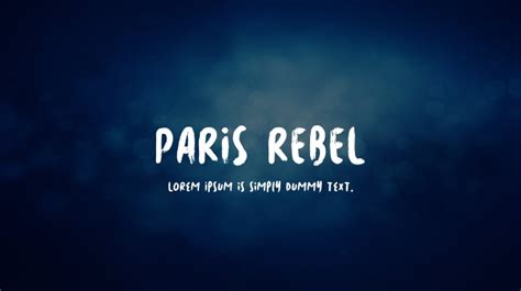 Paris Rebel Font Download Free For Desktop And Webfont