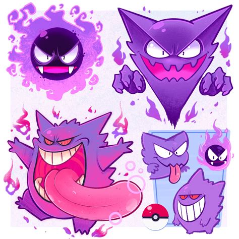 Gengar Gastly And Haunter Pokemon Drawn By Mostlyghostly Danbooru