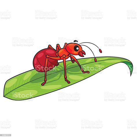 Ant 말풍선이 있는 잎에 대한 스톡 벡터 아트 및 기타 이미지 잎 개미 가시 Istock