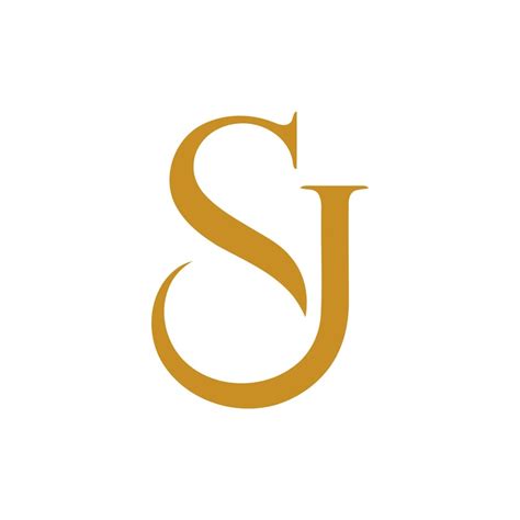 Logotipo Sj De Luxo Vetor Premium