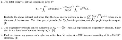 Solved Consider Fermions In A 3d Well Since Each Energy