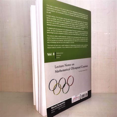 Lecture Notes On Mathematical Olympiad Courses Vol8 Mathematical Olympiad Series Senior Section