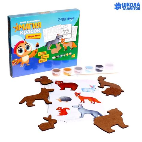 Набор для росписи Лесные зверята купить с доставкой по выгодным ценам в интернет магазине