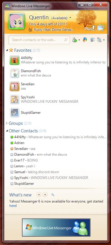 Windows Live Messenger 2009 Revived With Escargot Rfrutigeraero