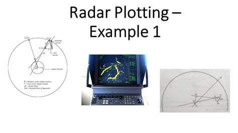 radar plotting example 1 deriving aspect target course and speed