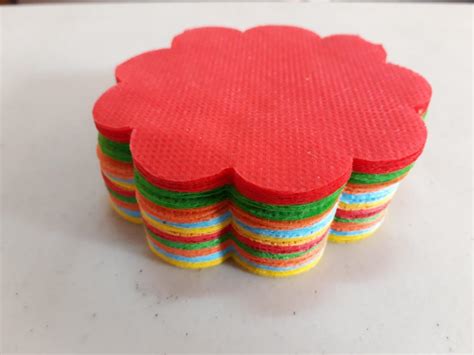 กระดาษสาห่อเหรียญโปรยทาน แบบปั๊มแล้ว สีพื้น