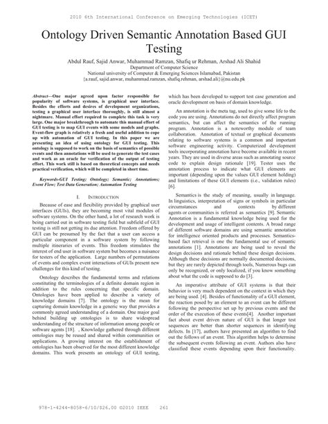 Pdf Ontology Driven Semantic Annotation Based Gui Testing