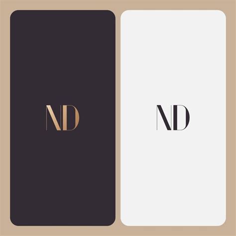 Premium Vector Nd Logo Design Template
