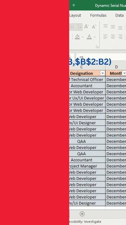 Dynamic Serial Number After Filter In Excel Excel Tips And Tricks