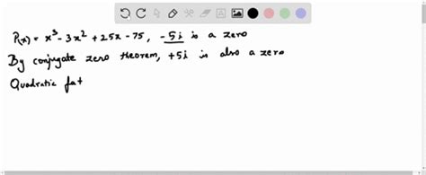 SOLVED Find All Other Zeros Of P X Given The Indicated Zero See Problems 75 And 76 P X X