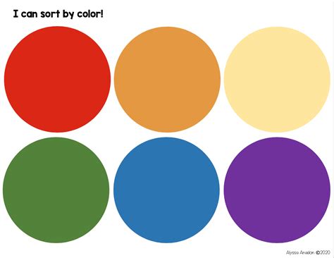 Color Sorting Printable