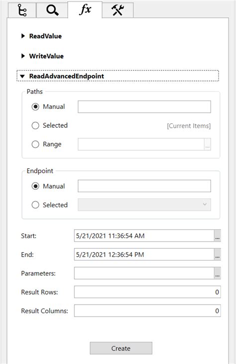The Functions Tab