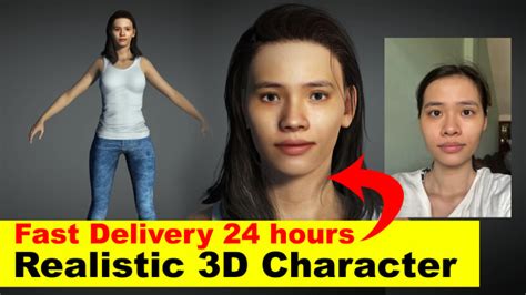 Design 3d Realistic Characters For Animation Unity And Ue5 By Joanlee5