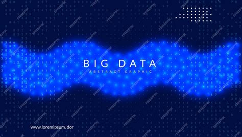 빅데이터 시각화를 위한 딥러닝 배경기술 프리미엄 벡터