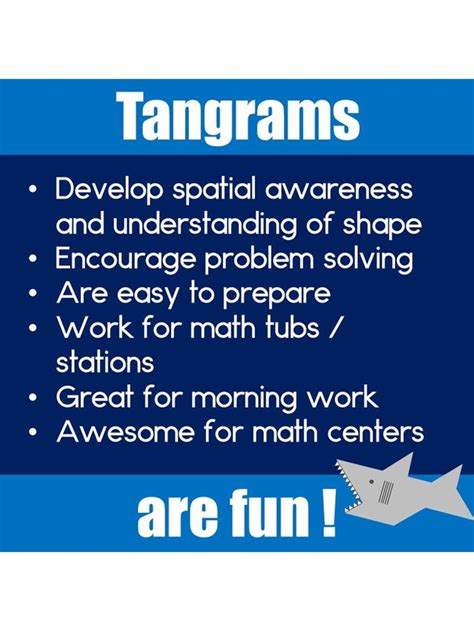 Ocean Tangram Puzzles Printable 2d Shapes Math Center Tangrams Etsy