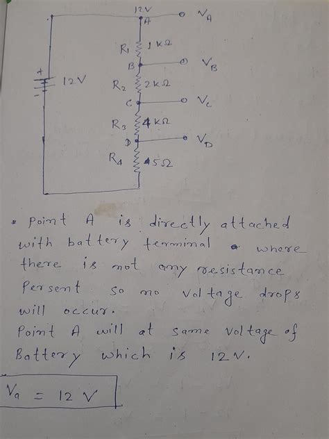 Solved For The Circuit Shown Below Calculate A Va B Vb C Vc D