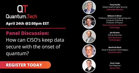 Quantum Tech On Linkedin Qt24 Quantumtech Quantum Technology Cryptography