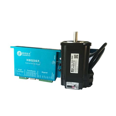 leadshine cnc closed loop hbs507 hybrid servo drive servo motor