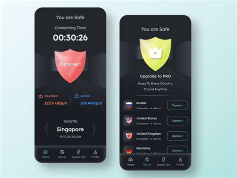 Vpn App Ui Design🔥🤘 Figma