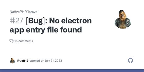 Bug No Electron App Entry File Found · Issue 27 · Nativephplaravel · Github