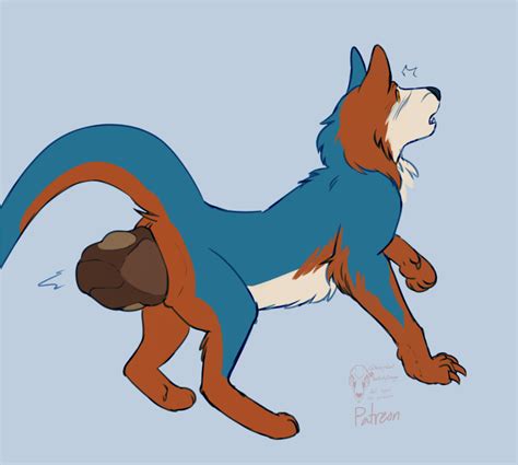 Rule 34 Ambiguous Gender Blue Body Blue Fur Canid Canine Canis