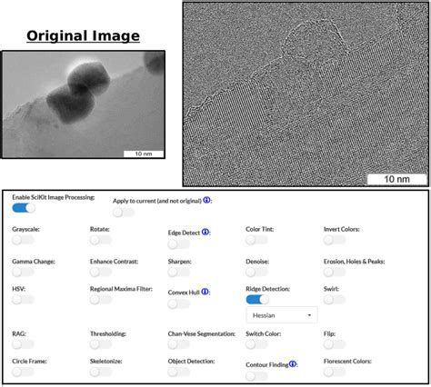 case 01 applying ridge detection to the image with ‘hessian selected