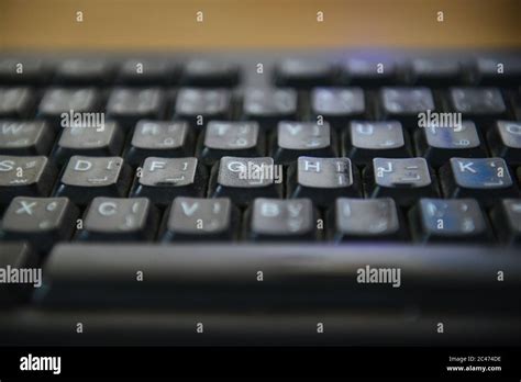 Black Keyboard Selective Focus Stock Photo Alamy