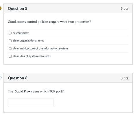 Solved Good Access Control Policies Require What Two