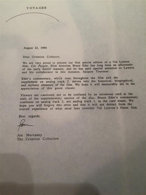 These Days An Authoring Error On A Criterion Disc Will Almost Certainly Result In A Recall And