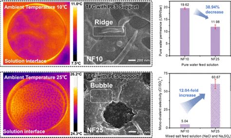 The Permeability Selectivity Of Polyamide Based Membranes Role Of Ambient Temperature In The