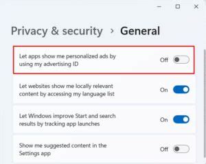 Disable Advertising ID PCauthorities Com
