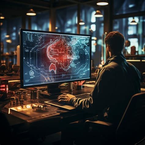 Securing The Digital Frontier A Deep Dive Into Internet Security Premium Ai Generated Image