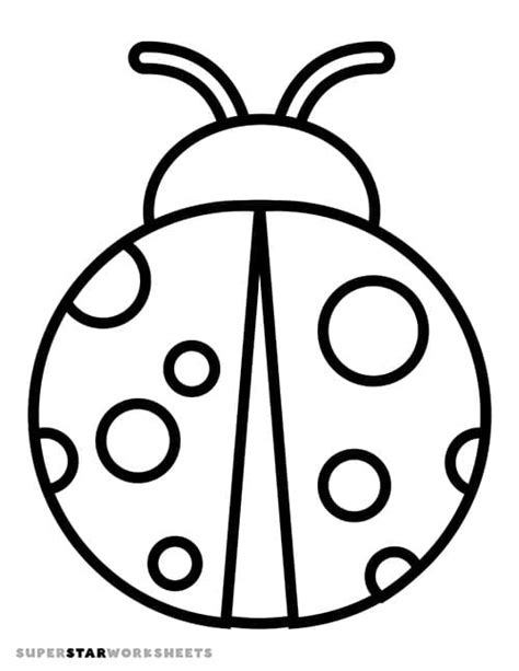 Ladybug Template Printable Large Ladybug Paper Craft Color