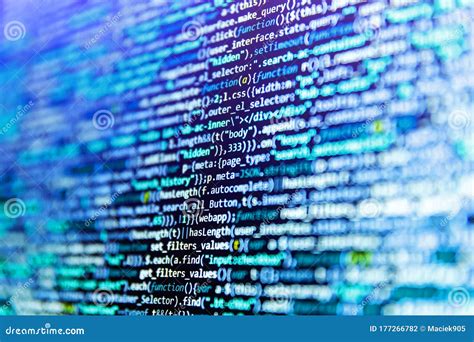 Web Server Data On A Monitor Big Data Storage And Cloud Computing Representation Software