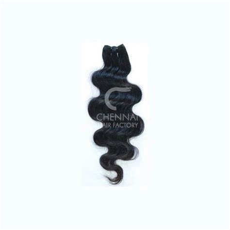Black Wavy 12 Inch Body Wave Raw Human Hair Extension For Parlour