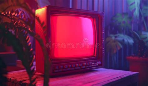 Old Retro Personal Computer With Vintage Crt Display Obsolete Old