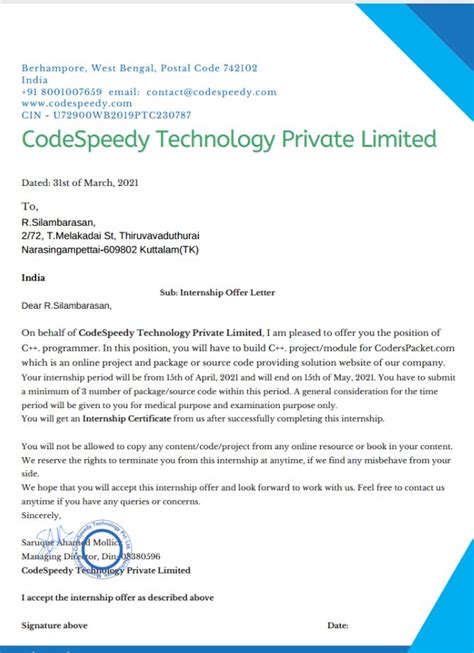 Silambarasan Raju On Linkedin Successfully Got An Intern Codespeedy