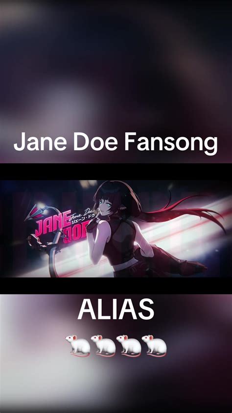 My New Zzz Fansong Alias For Jane Doe Is Out Everywhere Now 🐁💖 We Lo