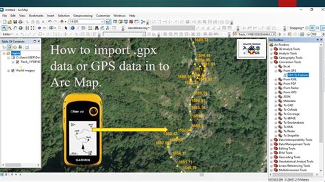 How To Import Gpx Data Data In ArcGis GPS Data Add On Arc Map YouTube