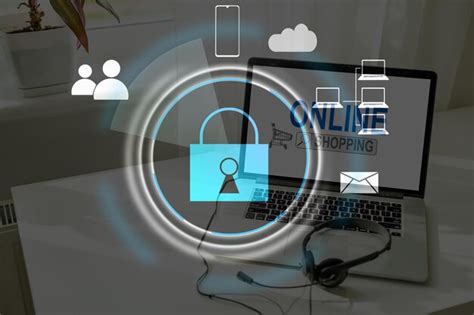 Premium Photo Person Using A Laptop Computer With Technology Cybersecurity And Privacy Concept