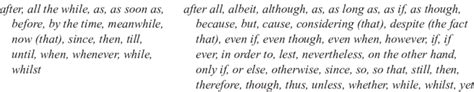 Temporal And Causal Connectives Temporal Causal Download Table