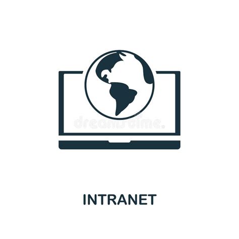 Intranet Icon Simple Element Stock Vector Illustration Of Element Sign