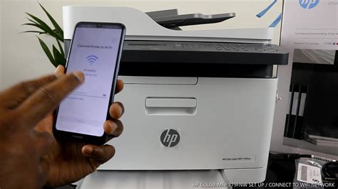 How To Set Upconnect Hp Color Laserjet Printer To A Wifi Network Youtube