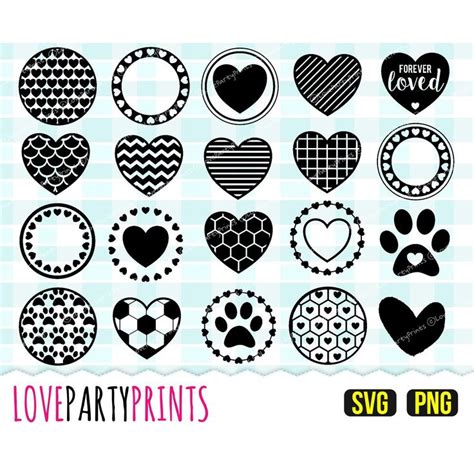Valentines Day Svg And Png Keychain Patterns Svg Round Patterns Svg