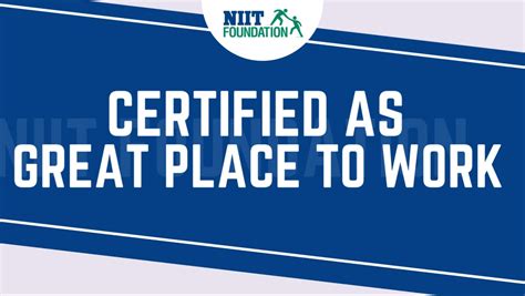 Niit Foundation On Linkedin Niitfoundation Greatplacetowork