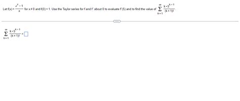 Solved Let F X Xex For X And F Use The Taylor Chegg Com