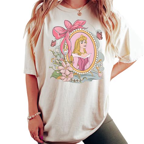 Disney Aurora Shirt Sleeping Beauty Aurora Floral Princess Shirt