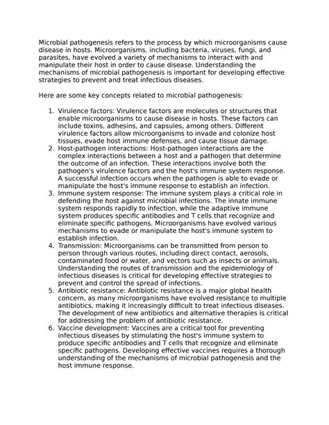 Microbial Pathogenesis Microorganisms Including Bacteria Viruses Fungi And Parasites Have